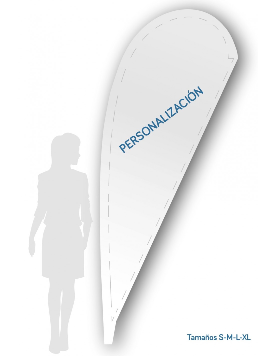 Banderola Tipo Gota - Personalizable